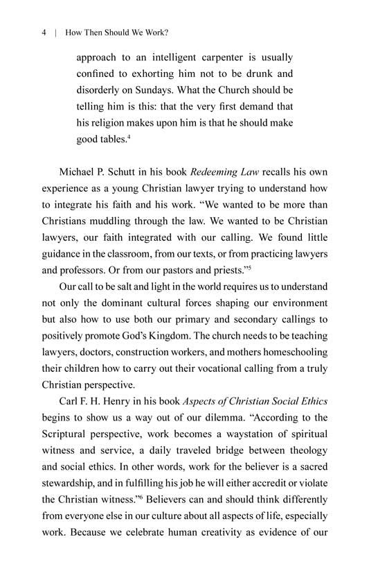 How Then Should We Work? – Institute for Faith, Work & Economics Bookstore